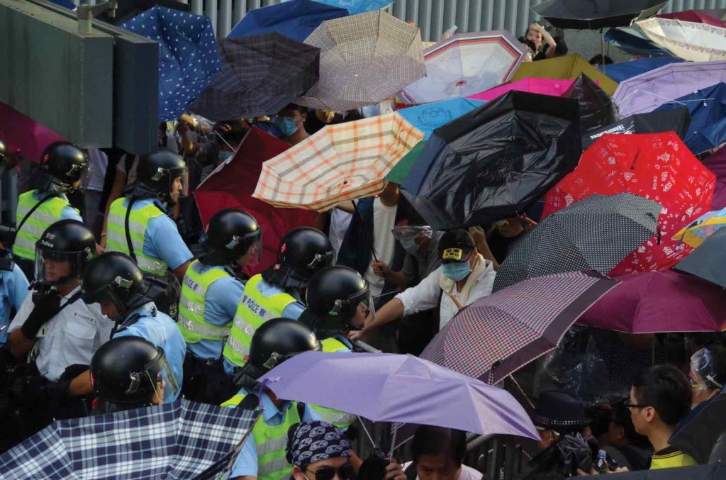 The protest landscapes of Hong Kong's Umbrella Movement